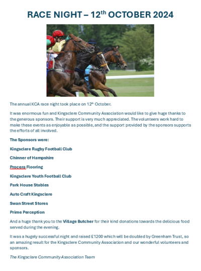 Kingsclere Community Association and The Fieldgate Centre website ...